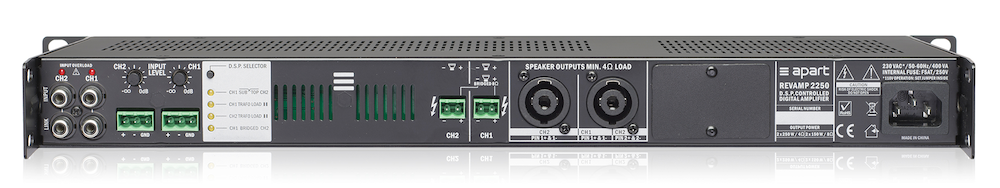 BIAMP REVAMP2250 - цифровой двухканальный усилитель мощности 350 Вт при ...