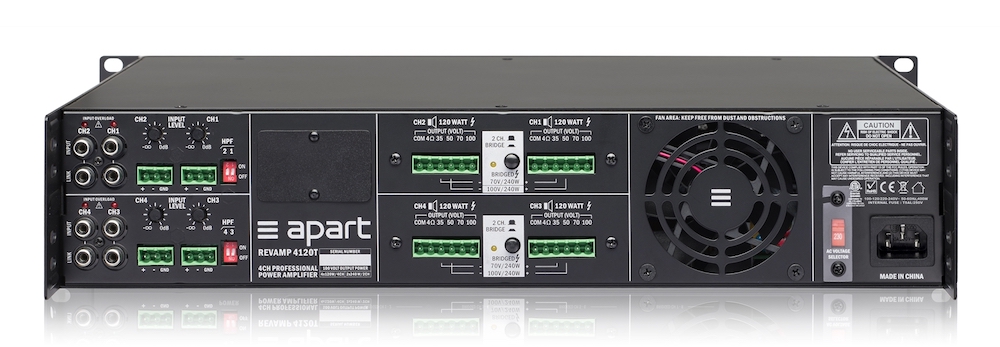 BIAMP REVAMP4120T - цифровой четырёхканальный усилитель мощности 120 Вт ...